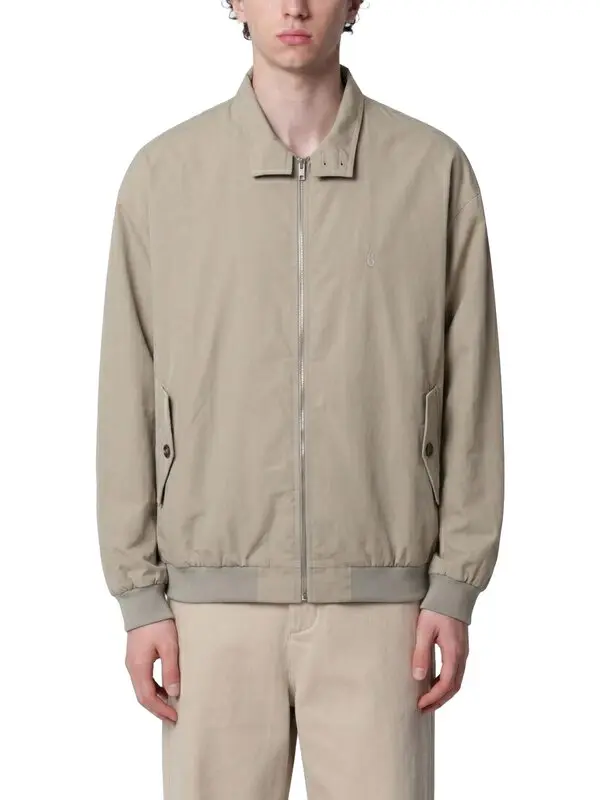 MAISON MARGIELA Cutaway Collar Cotton Bomber Jacket - Beige