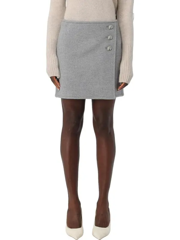Tory Burch Button Detailed Skirt - Grey