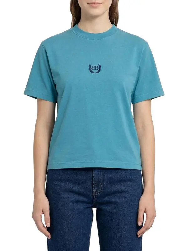 Balenciaga Logo T-shirt - Navy