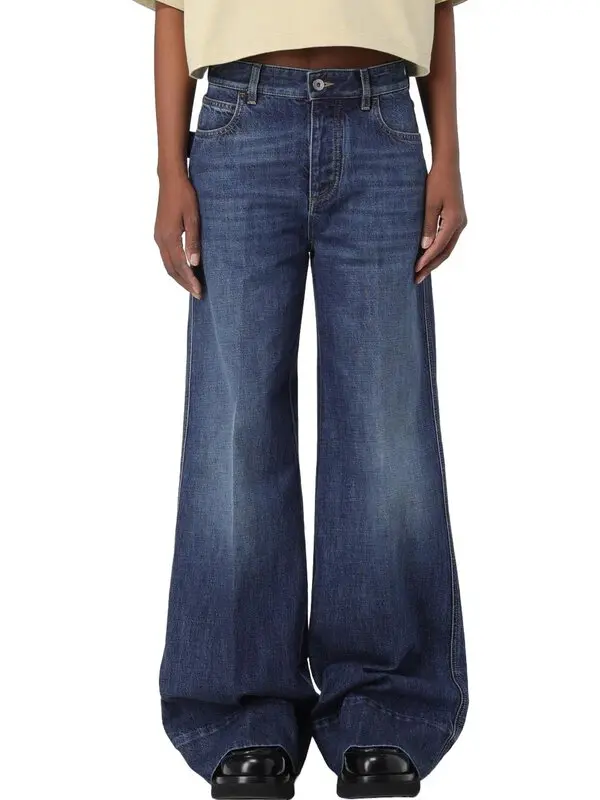 Bottega Veneta Wide Leg Jeans - Denim