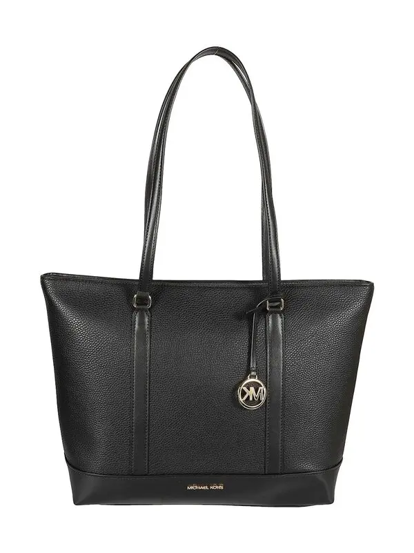 Michael Kors Grained Leather Shoulder Bag - Black