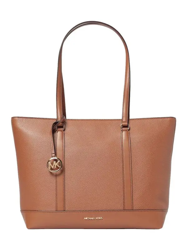 Michael Kors Grained Leather Shoulder Bag - Brown