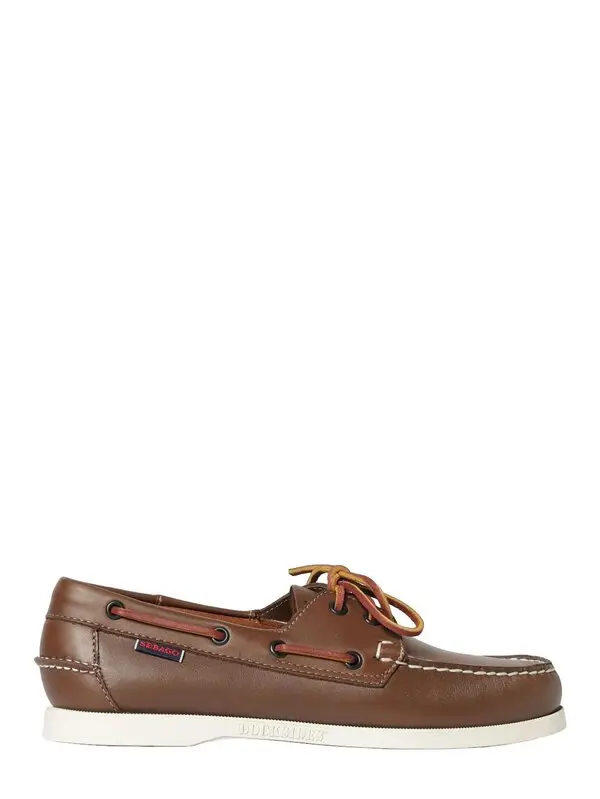 SEBAGO Leather Boat Loafers - Brown