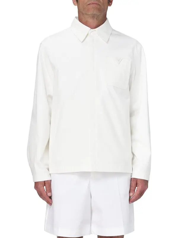 Valentino Garavani Zip-up Jacket With Classic Collar - Ivory
