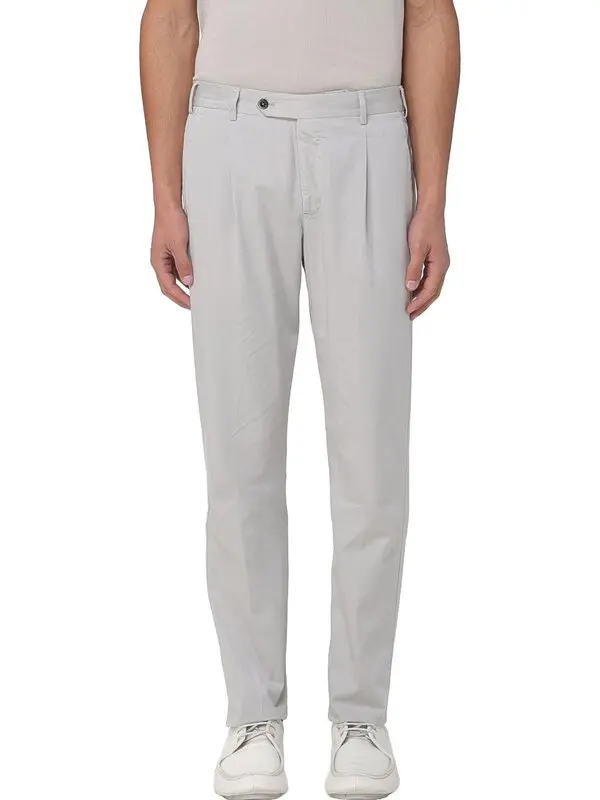 PT TORINO Stretch Cotton Chino Trousers - Grey