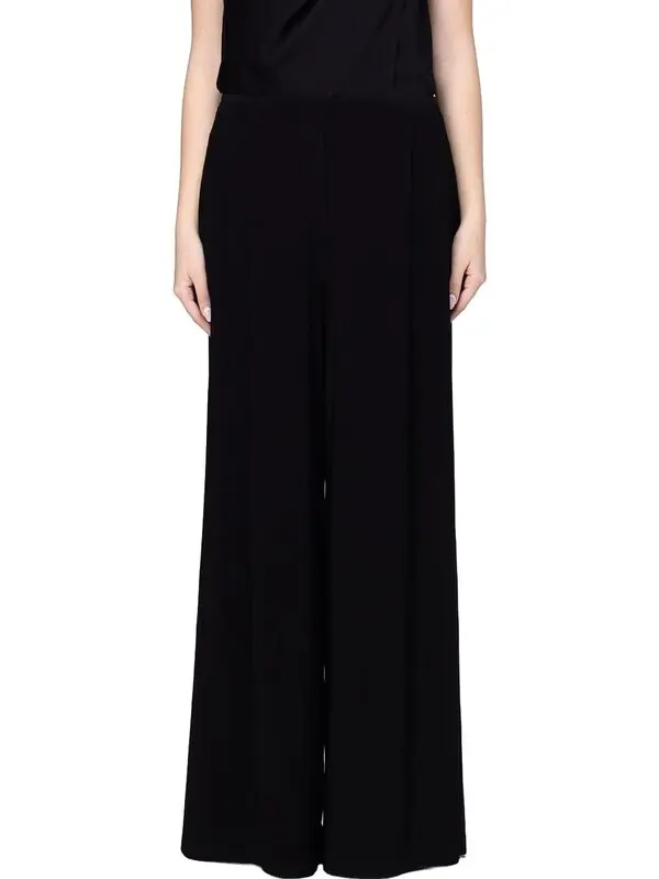 Norma Kamali Jersey Palazzo Trousers - Black