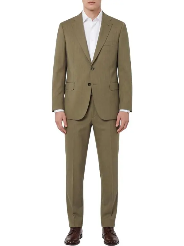 Brioni Single-breasted Wool Suit - Green