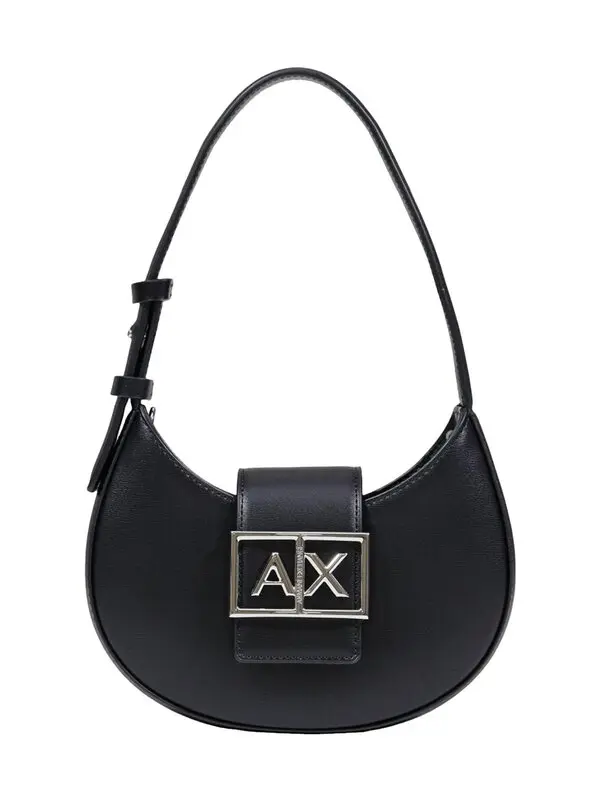 Armani Exchange Logo Buckle Mini Bag - Black