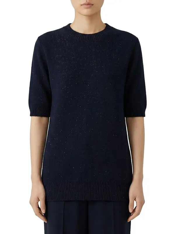 Fabiana Filippi Embellished Knit Jumper - Blue