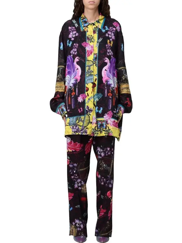 Versace Printed Silk Shirt - Multicolor