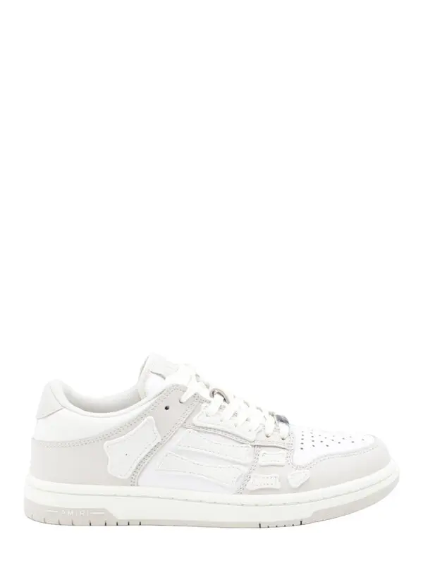 Amiri Skel Low-top Sneakers In Smooth Calf Leather - Beige