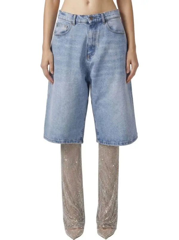 Giuseppe Di Morabito Rhinestone Embellished Denim Jeans - Multicolor