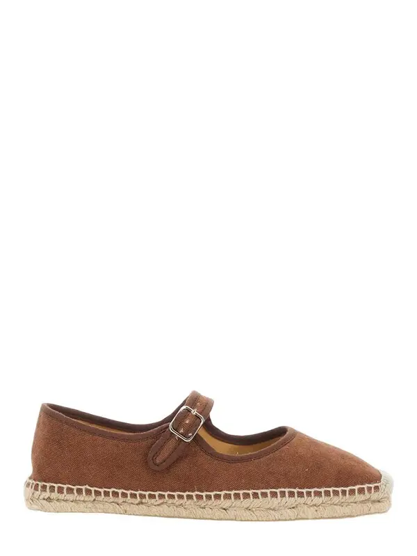 CastaÑer Padua Mary Jane Espadrilles With Low Heel - Brown