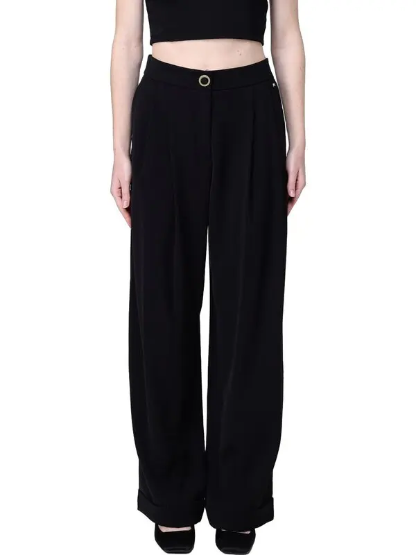 Armani Exchange Wide Leg Trousers - Black