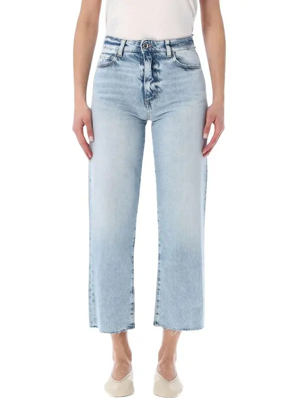 ICON DENIM LOS ANGELES Jilli Cropped Fit Jeans - Blue