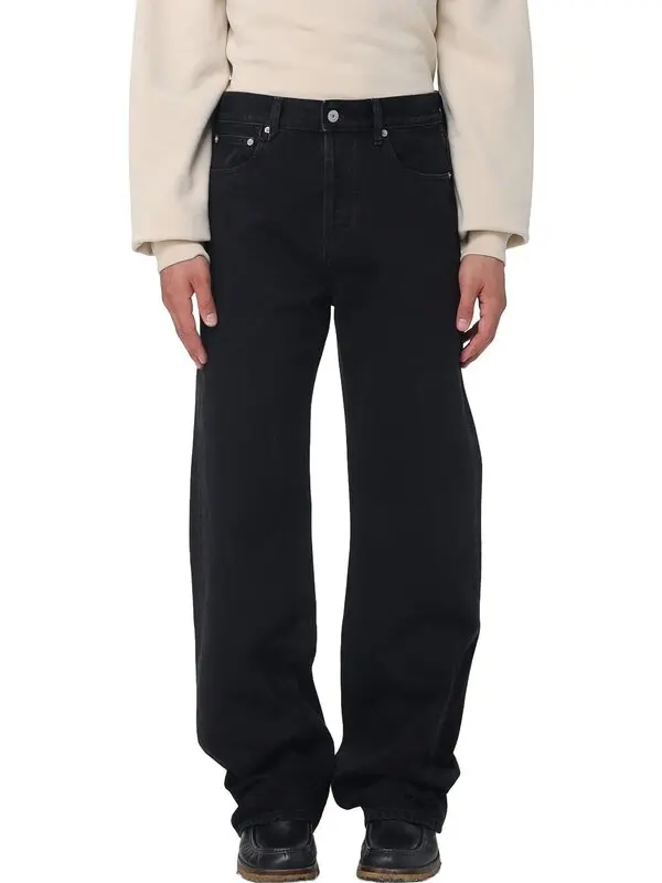 Jacquemus Straight Mid-rise Cotton Denim Jeans - Black