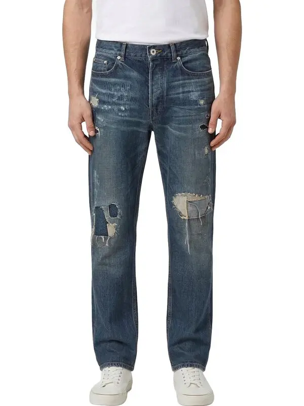 JW Anderson Straight Cotton Denim Jeans - Blue