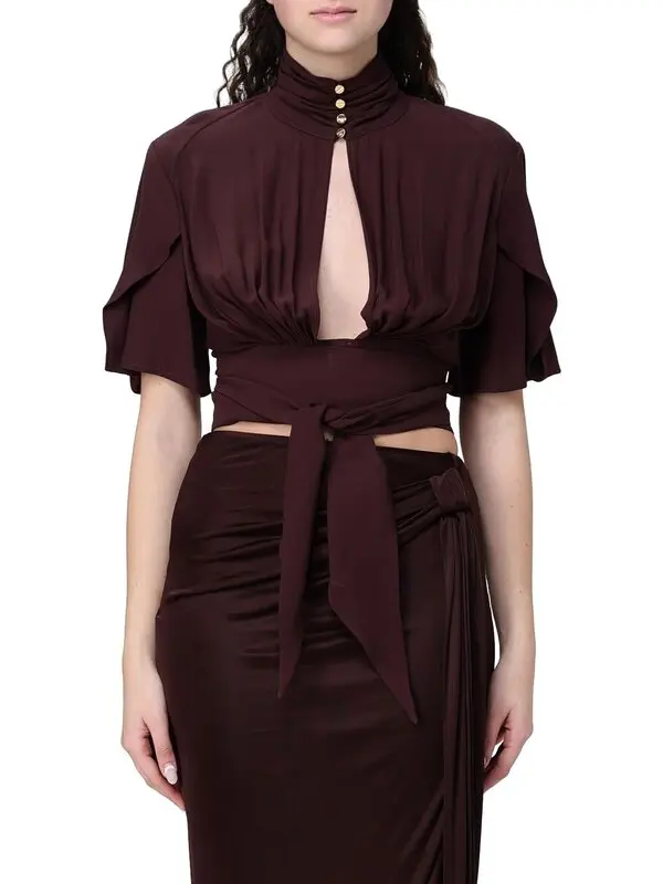 Elisabetta Franchi Viscose Blouse - Dark