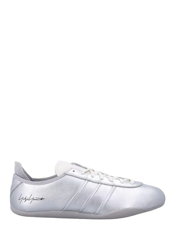 Y3 Laminated Leather Tokyo Sneakers - Silver