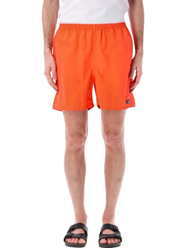 Patagonia Recycled Nylon Swim Trunks With Elasticated Waist And Logo - Orange