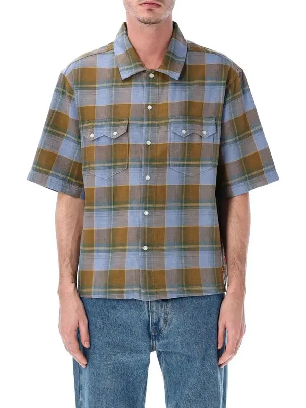LEVI'S Checked Cotton Shirt - Blue