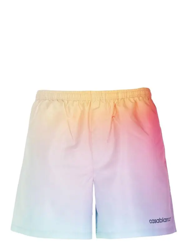 Casablanca Printed Polyester Swim Shorts - Multicolor