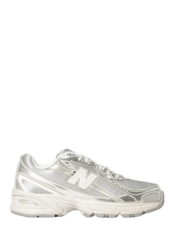 NEW BALANCE Metallic Trainers - Silver