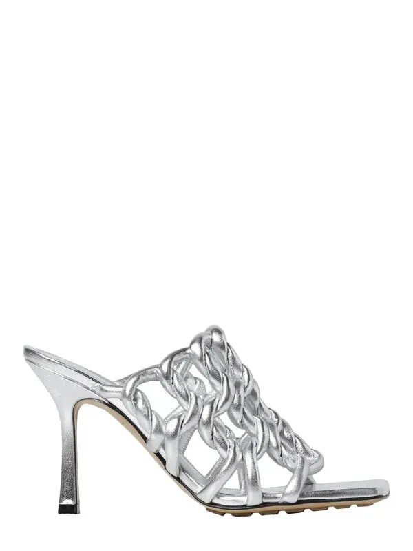 Bottega Veneta Heeled Sandals - Silver