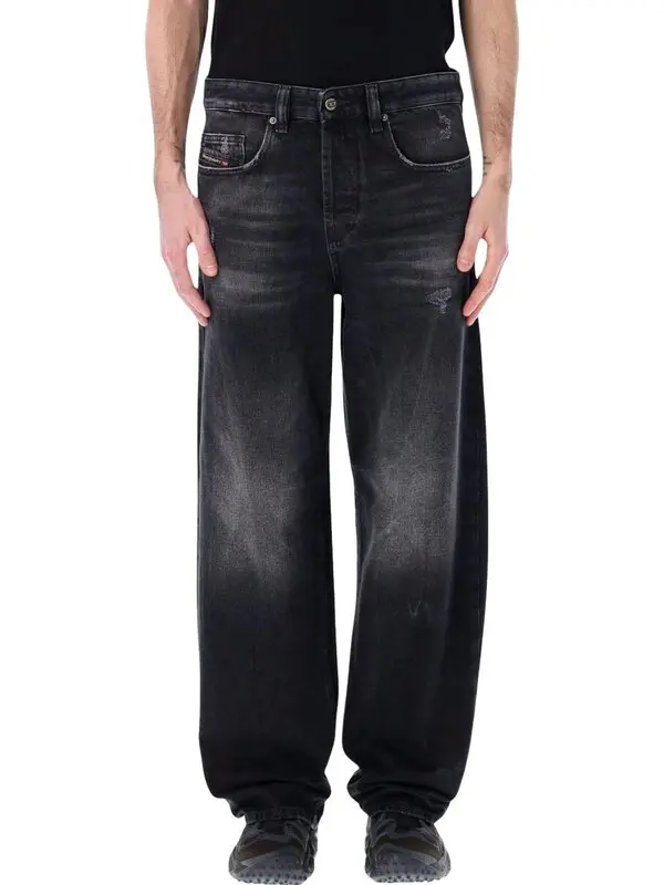 DIESEL® Distressed Straight Leg Jeans - Blue