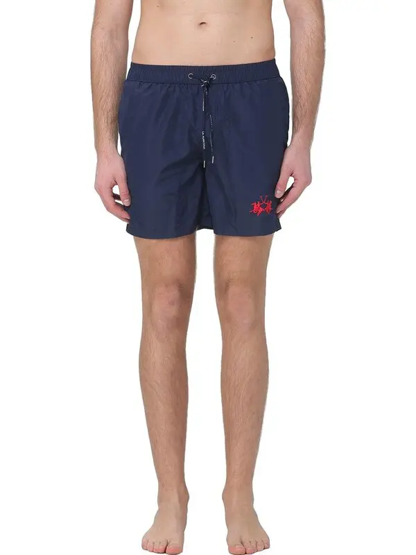 LA MARTINA Polyester Swim Shorts - Blue