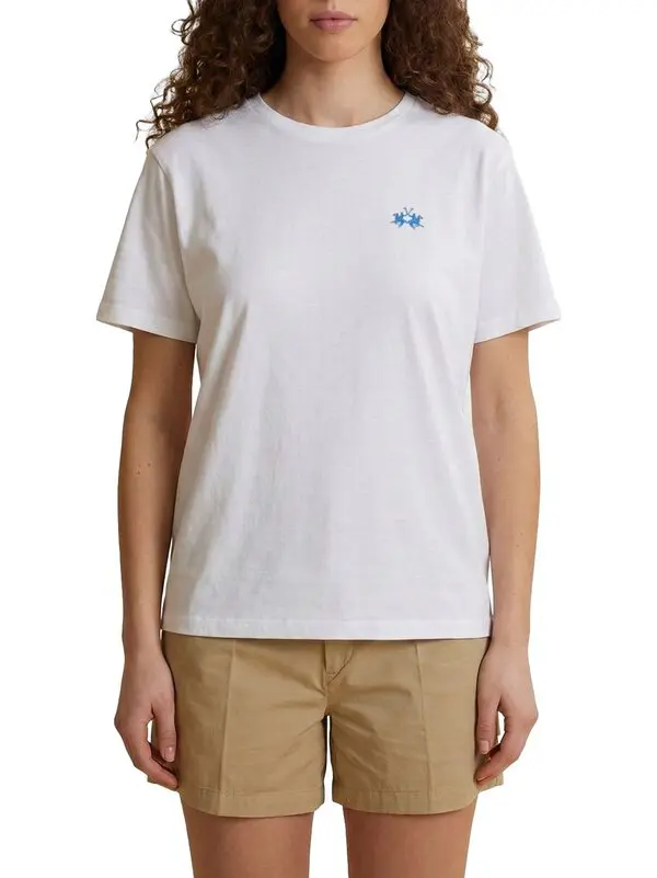 LA MARTINA Cotton T-shirts With Logo - White
