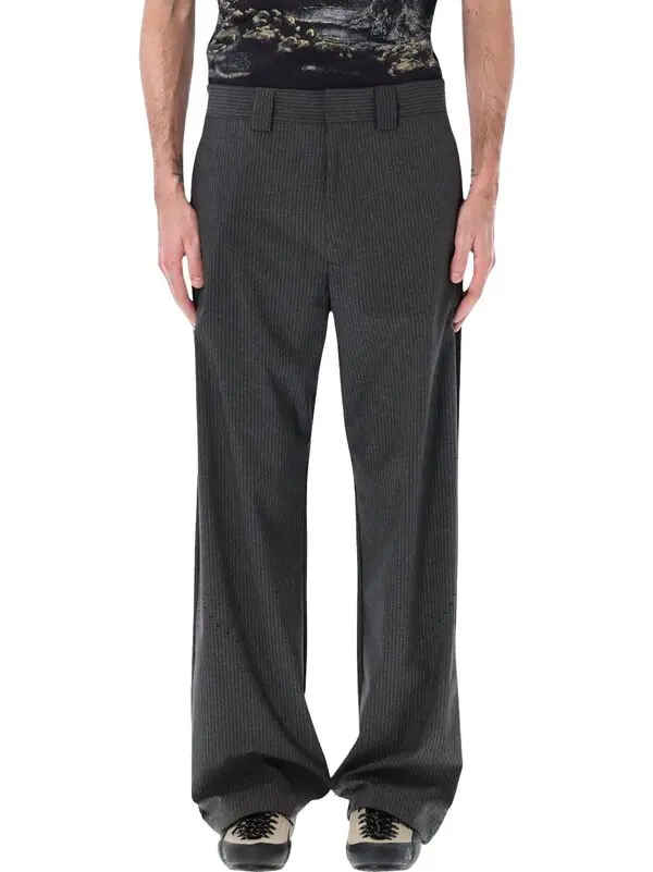 ROA Wide Leg Jersey Trousers - Black