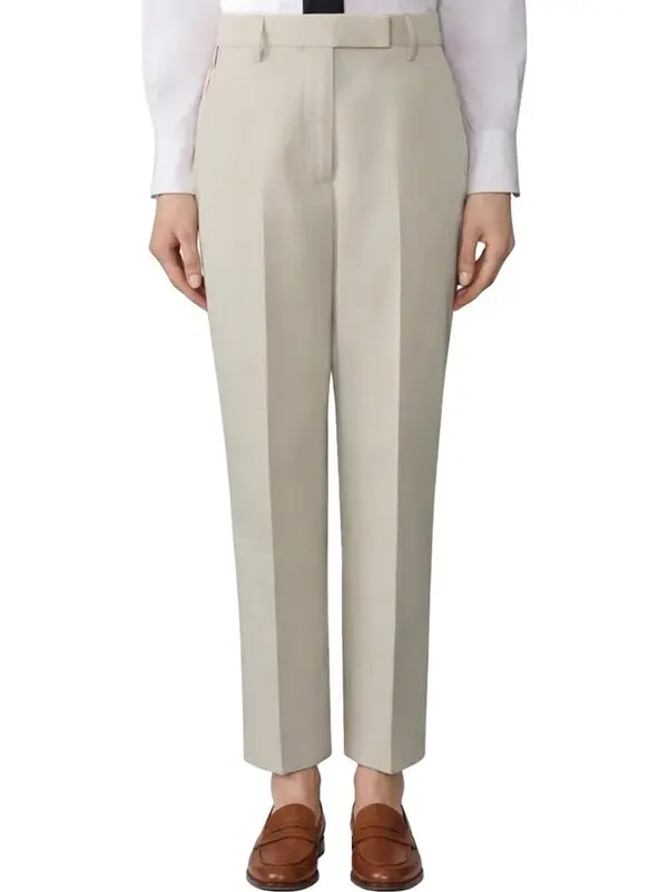 Thom Browne Tailored Cotton Trousers - Beige