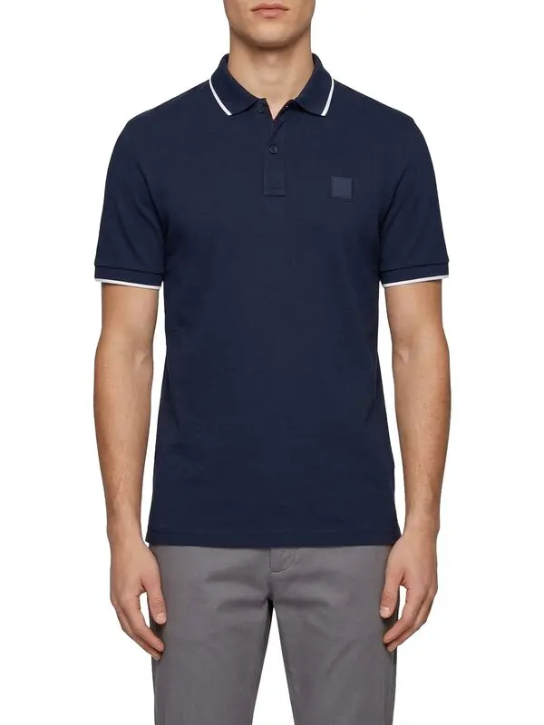 BOSS Cotton Polo Shirt - Blue