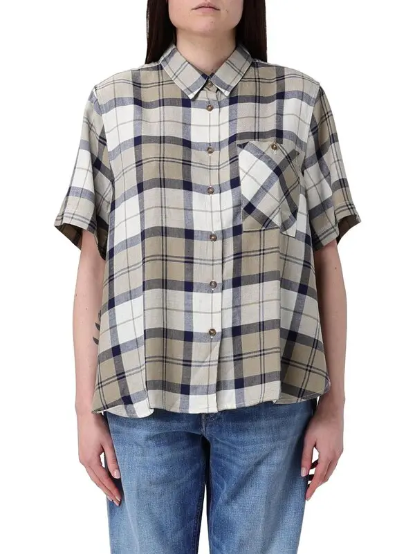 Barbour Cotton Check Print Shirt - Navy