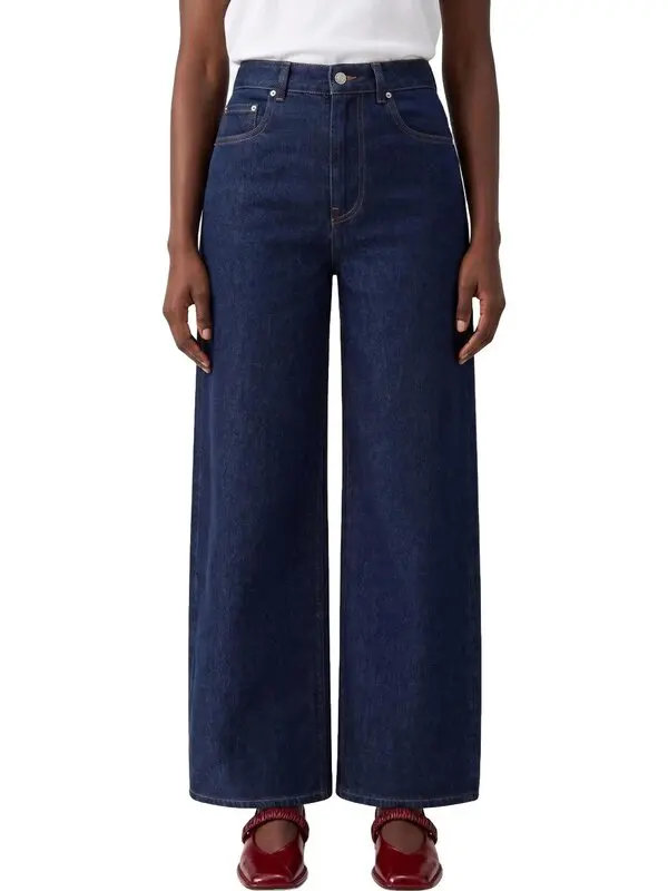 GANNI Wide-leg Jeans - Denim