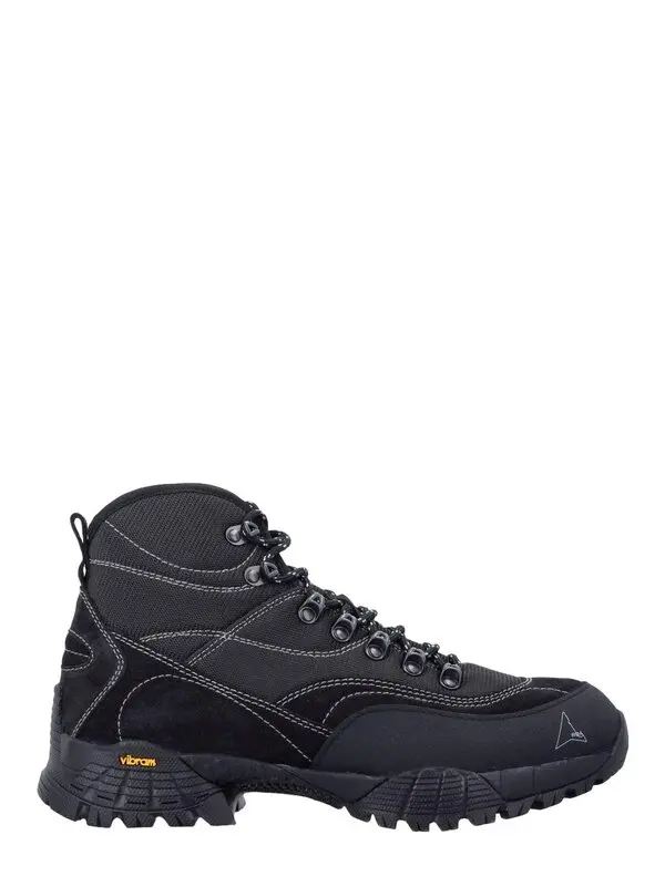 ROA Andreas Raw Mesh And Rubber Ankle Boots - Black