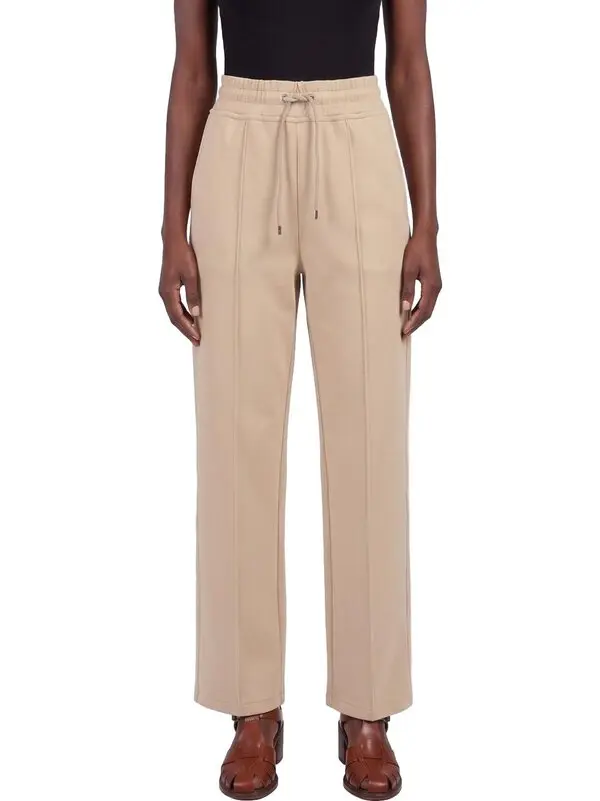 MOORER Stretch Cotton Blend Jogging Trousers - Beige