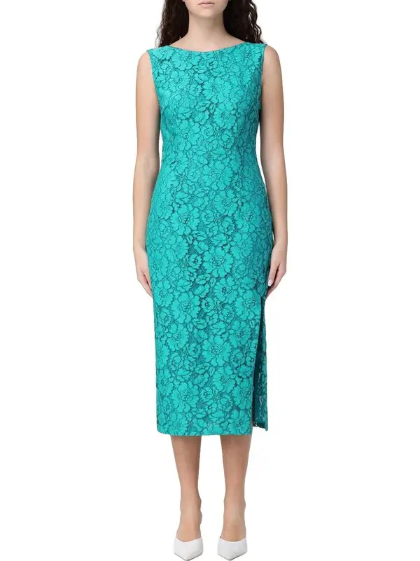Pinko Drupa Midi Lace Dress - Green