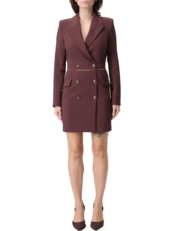 Elisabetta Franchi Double-breasted Blazer Dress - Violet