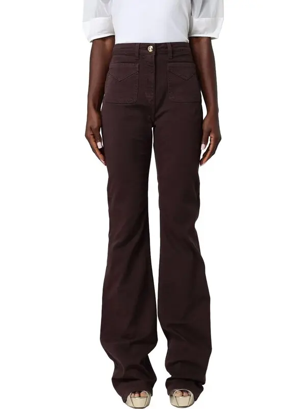 Elisabetta Franchi High Rise Flare Jeans - Hazel