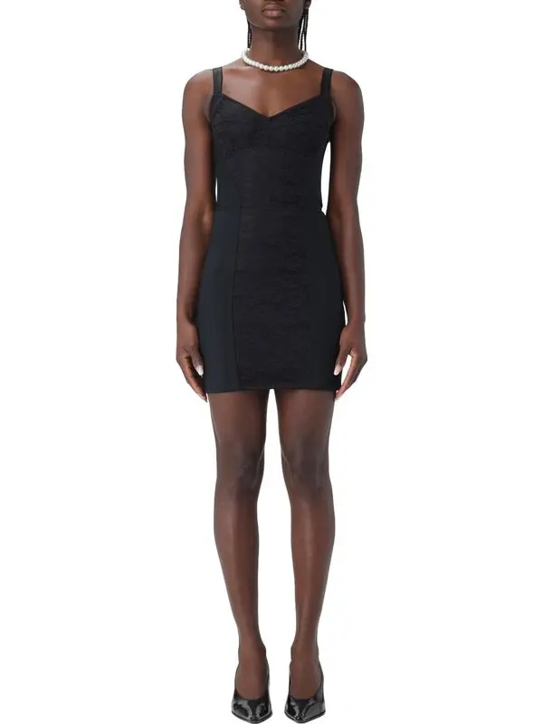 Dolce & Gabbana Fitted Lace Dress - Black