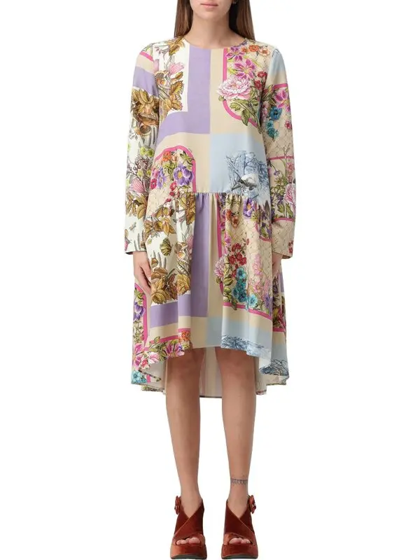 Vivetta Printed Long Sleeve Dress - Multicolor