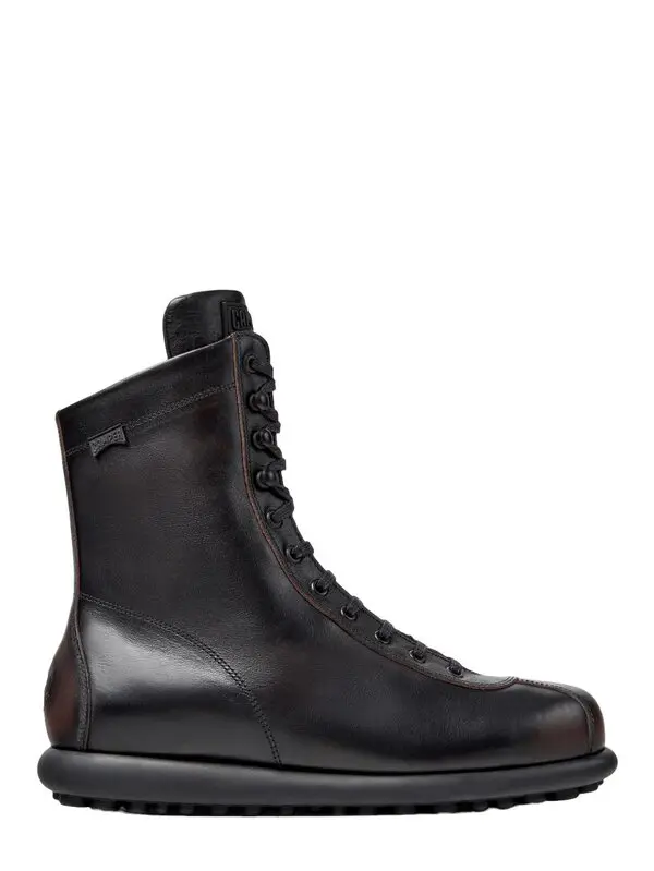 Camper Lace-up Leather Boots - Multicolor
