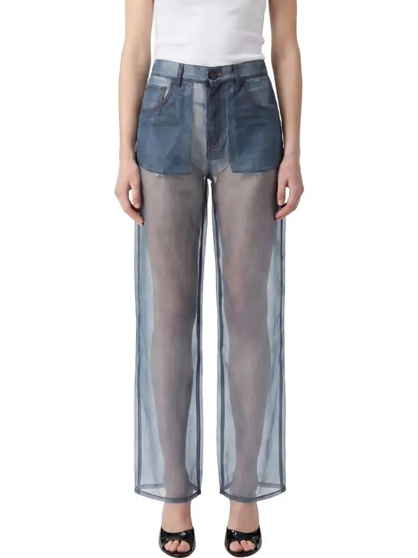 HAIKURE Winona Wide-leg Silk Organza Trousers - Grey