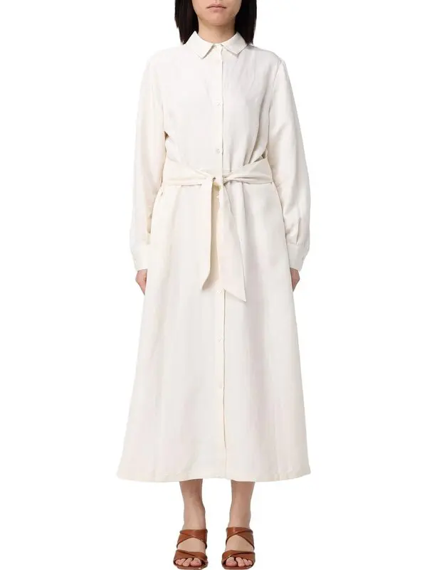 Woolrich Shirt Dress With Belt - Blue