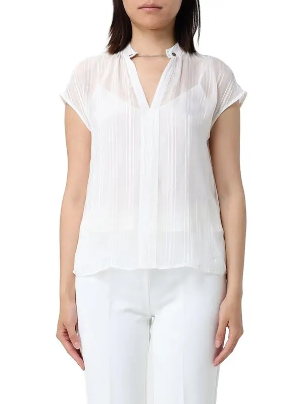 Liu Jo Viscose Blouse With Jewel Detail - Yellow