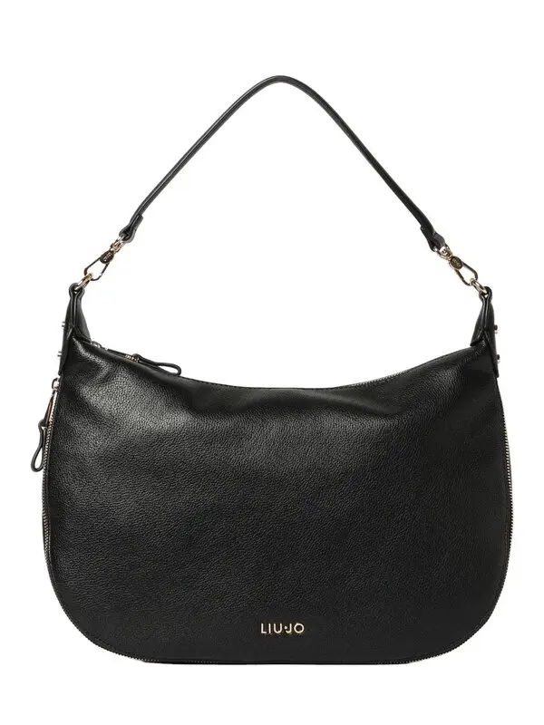 Liu Jo Leather Shoulder Bag - Black
