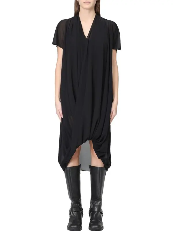 MAISON MARGIELA Draped Midi Dress - Black