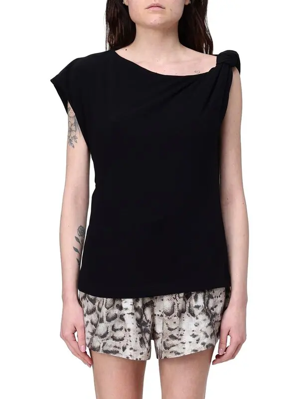 Pinko Jersey One-shoulder Top - Black